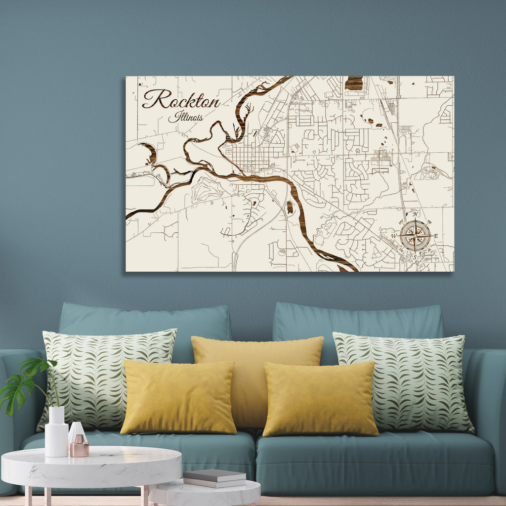 Rockton, Illinois Street Map – Fire & Pine