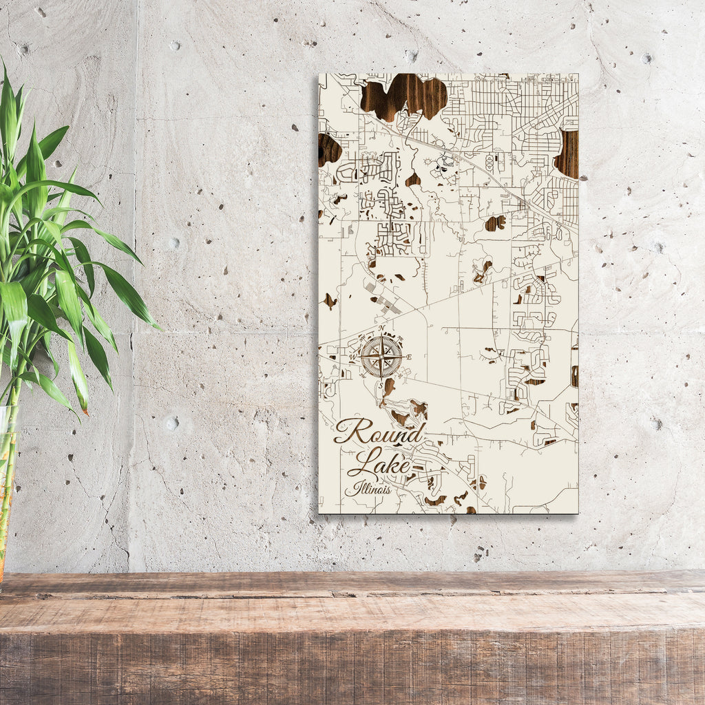 Roselle, Illinois Street Map – Fire & Pine