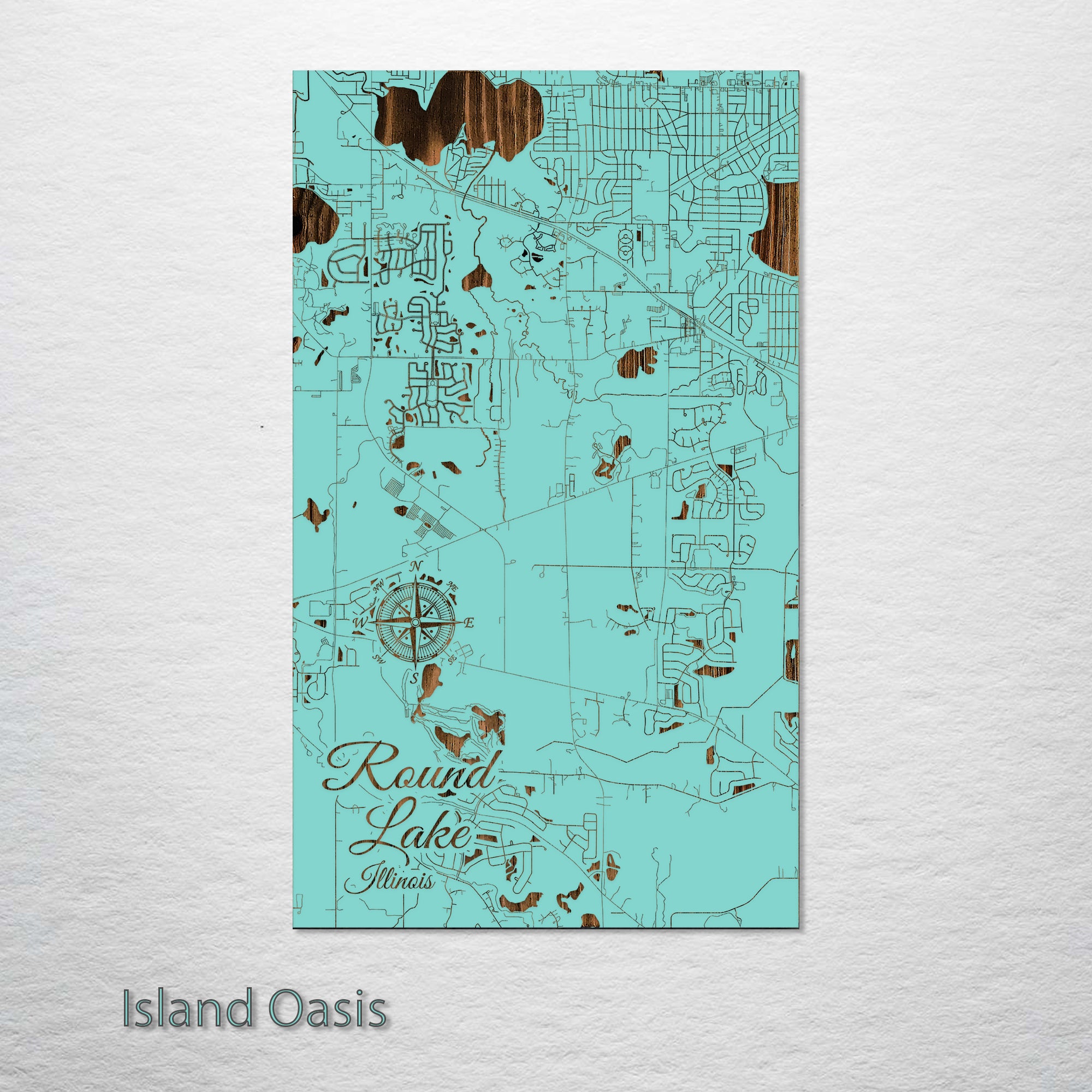 Roselle, Illinois Street Map – Fire & Pine