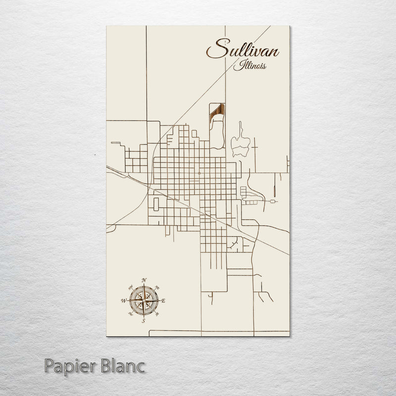 Sullivan, Illinois Street Map – Fire & Pine