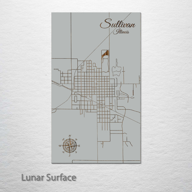 Sullivan, Illinois Street Map – Fire & Pine