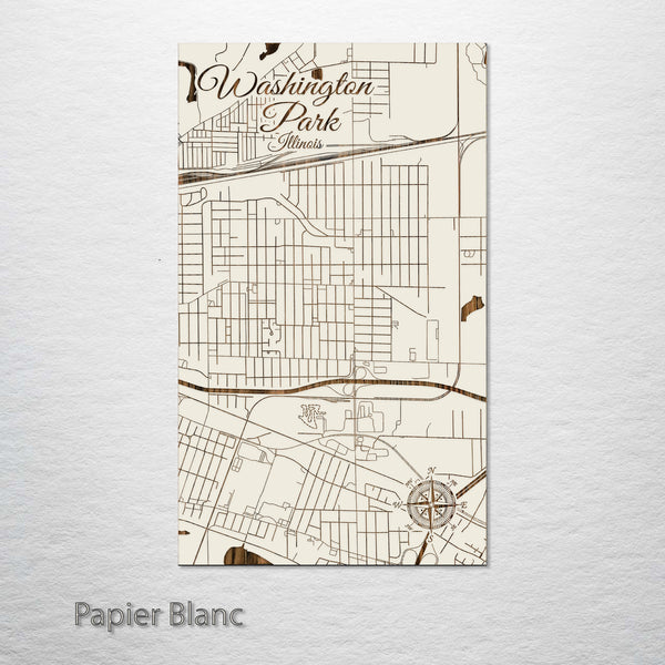 Washington Park, Illinois Street Map – Fire & Pine