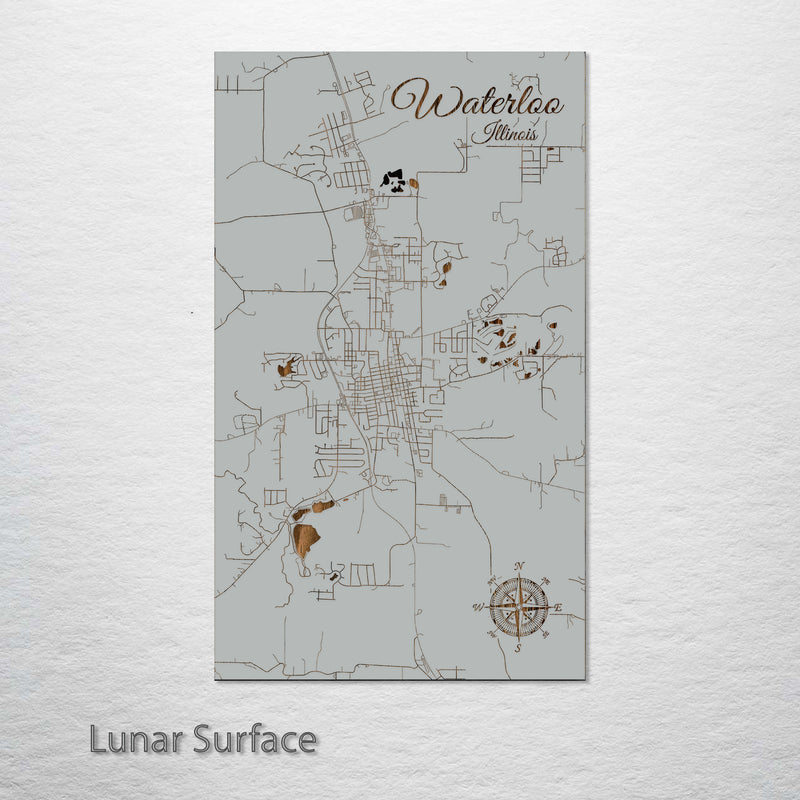 Waterloo, Illinois Street Map – Fire & Pine