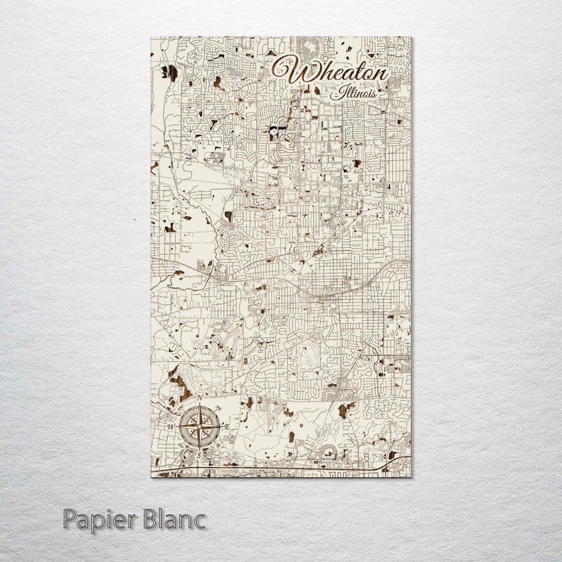 Wheaton, Illinois Street Map – Fire & Pine
