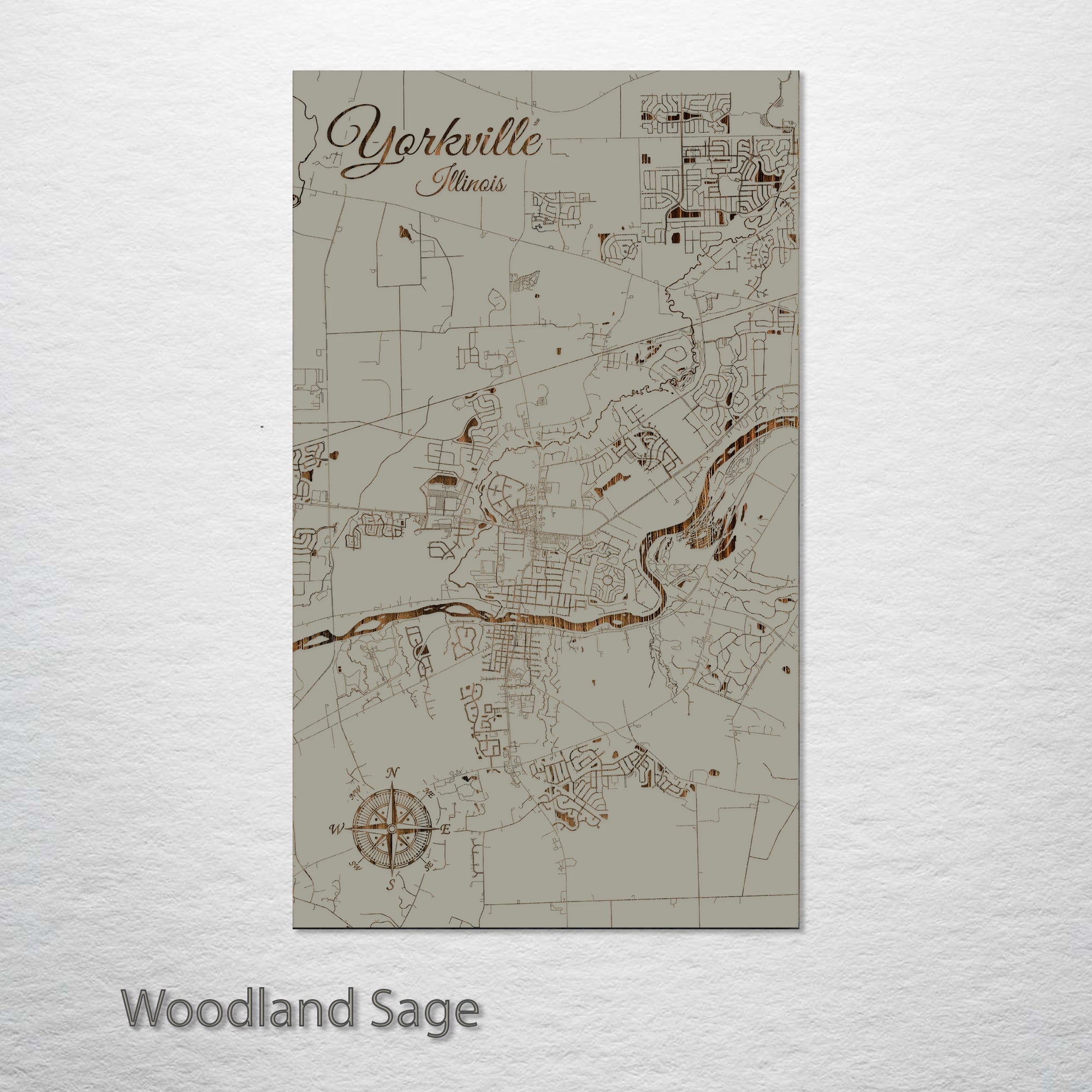 Yorkville, Illinois Street Map – Fire & Pine