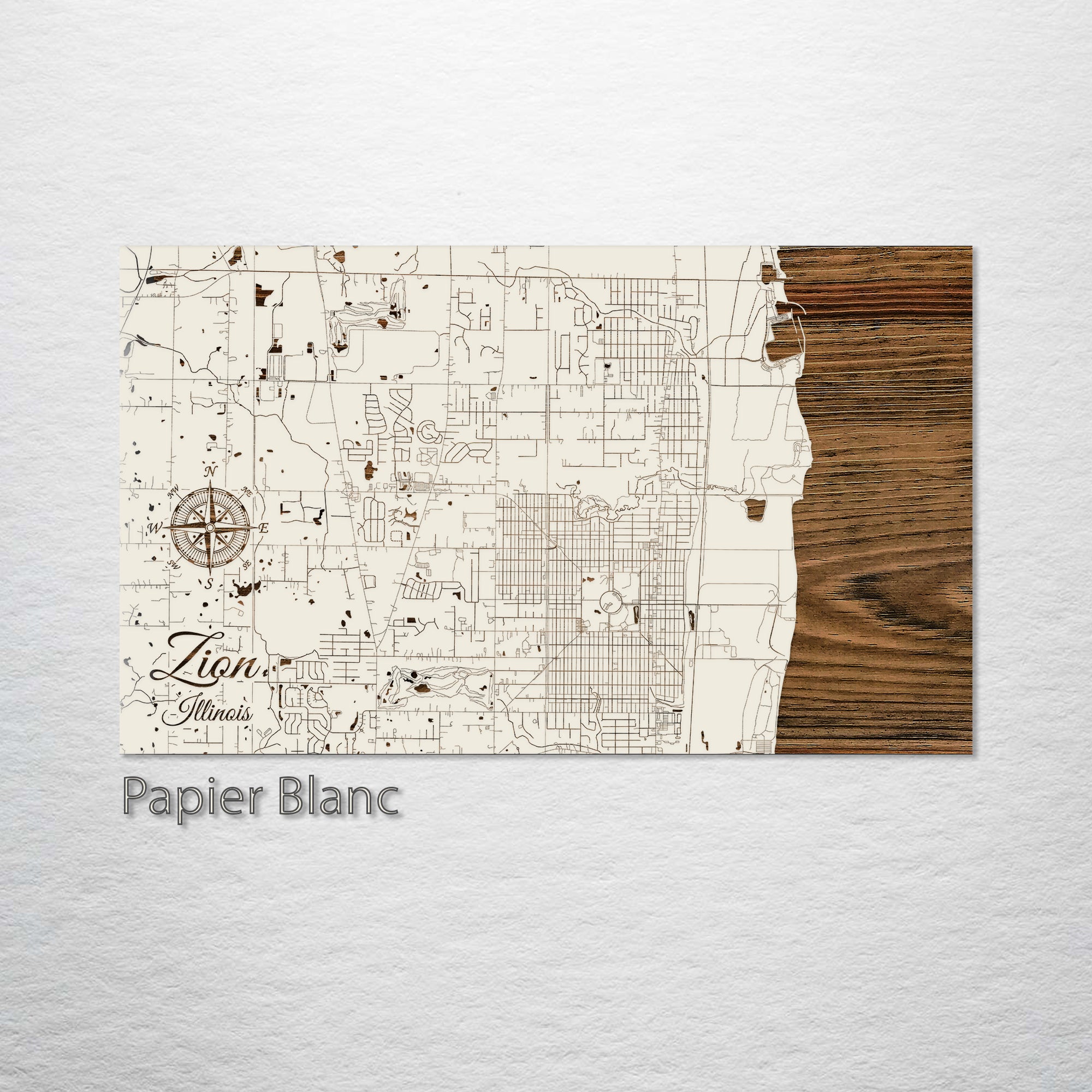 Zion, Illinois Street Map – Fire & Pine