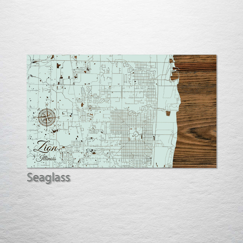 Zion, Illinois Street Map – Fire & Pine