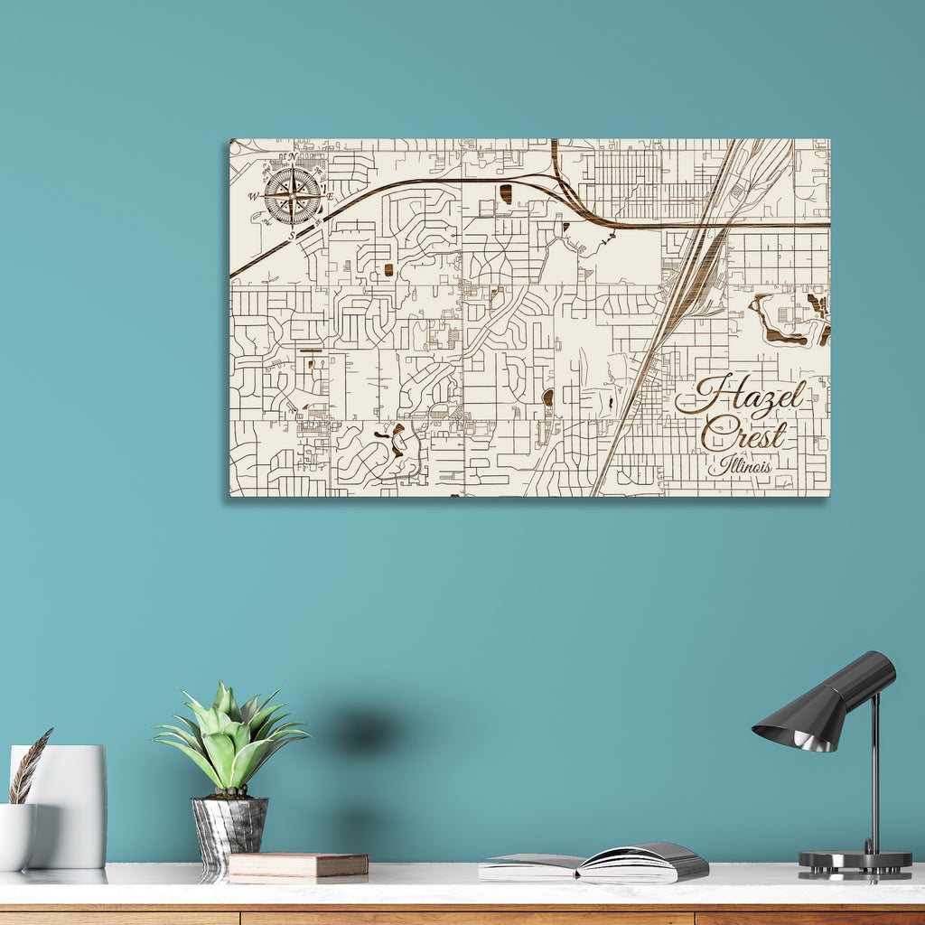 Hazel Crest, Illinois Street Map – Fire & Pine