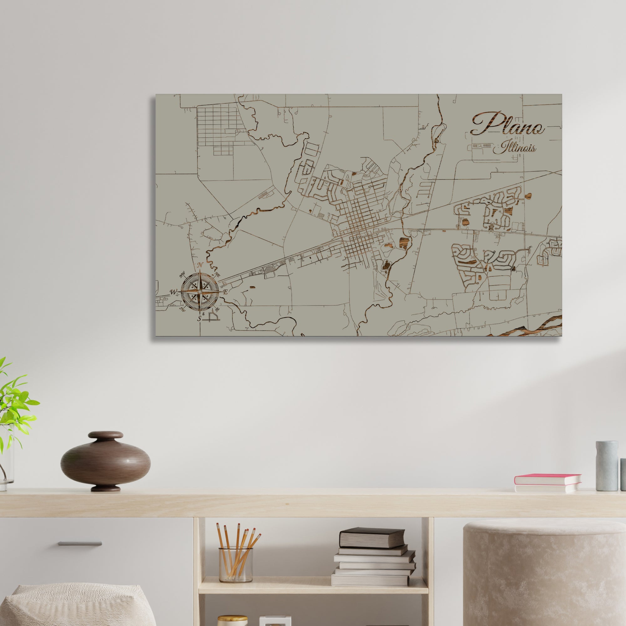 Plano, Illinois Street Map