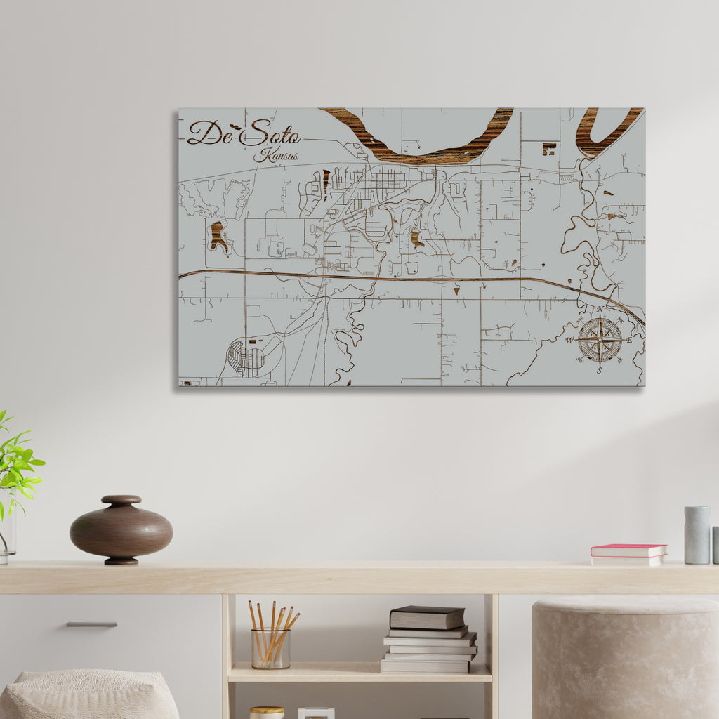 De Soto, Kansas Street Map – Fire & Pine