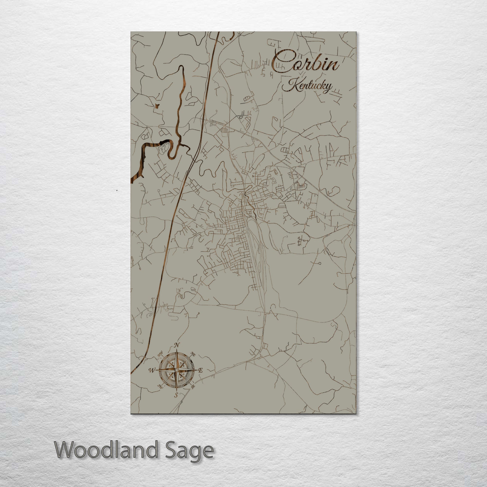 Corbin, Kentucky Street Map – Fire & Pine