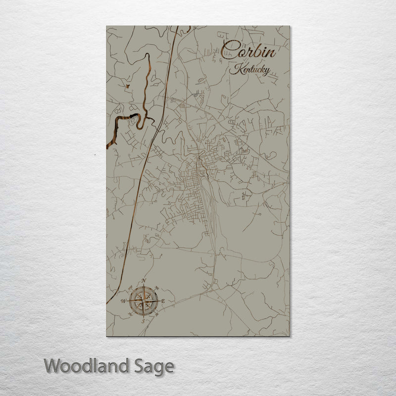 Corbin, Kentucky Street Map – Fire & Pine