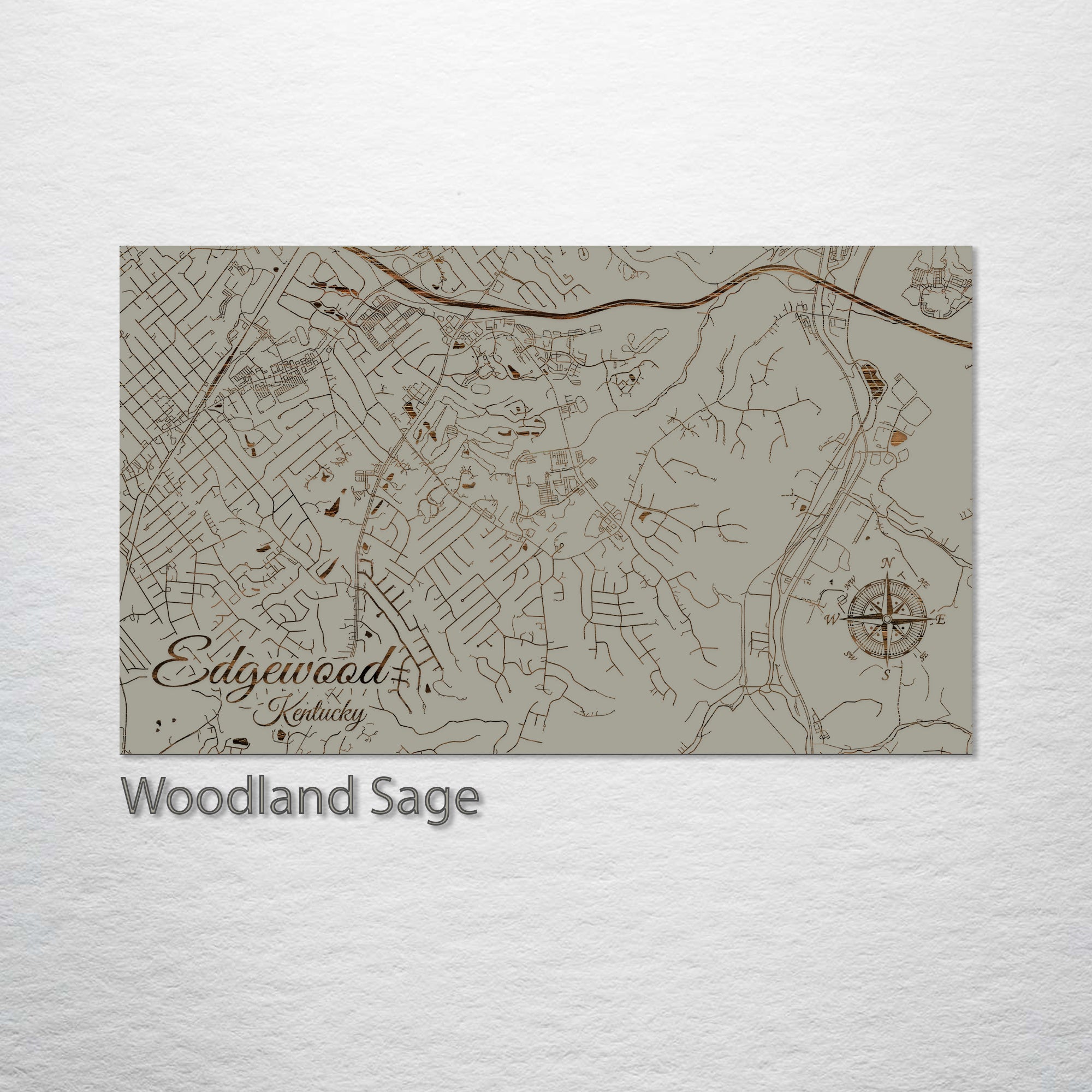 Edgewood, Kentucky Street Map – Fire & Pine