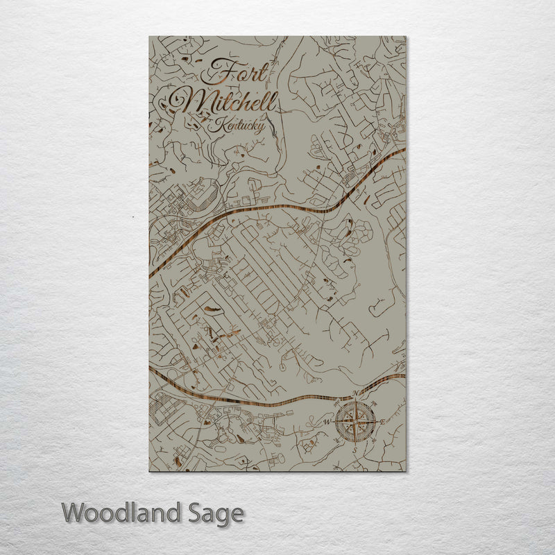 Fort Mitchell, Kentucky Street Map – Fire & Pine