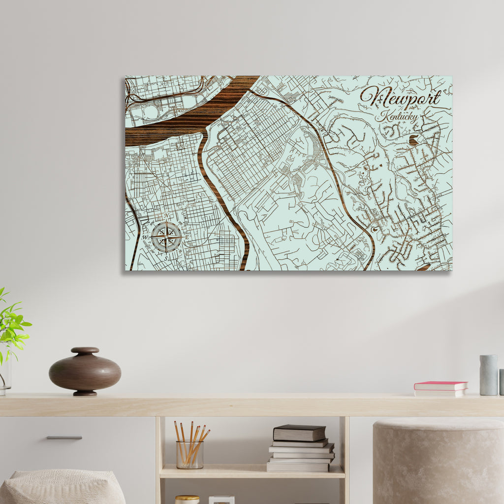 Newport, Kentucky Street Map – Fire & Pine