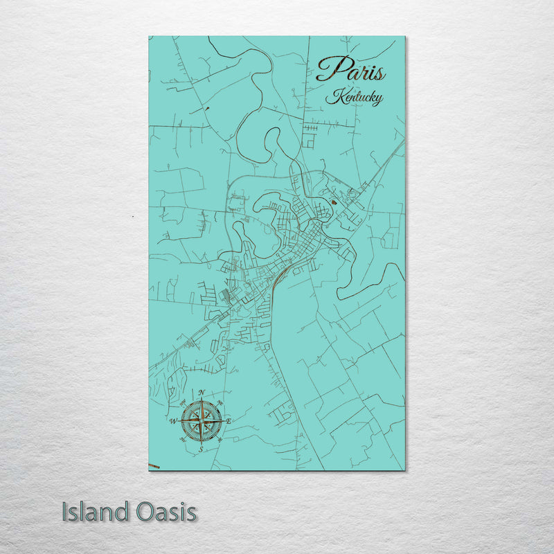 Paris, Kentucky Street Map – Fire & Pine