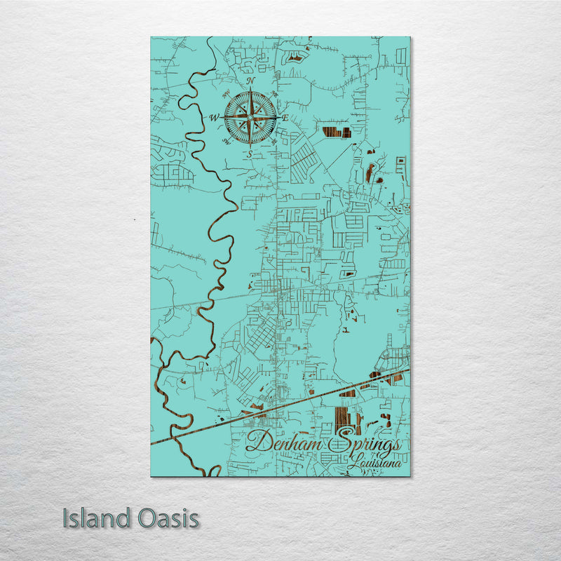 Denham Springs, Louisiana Street Map – Fire & Pine