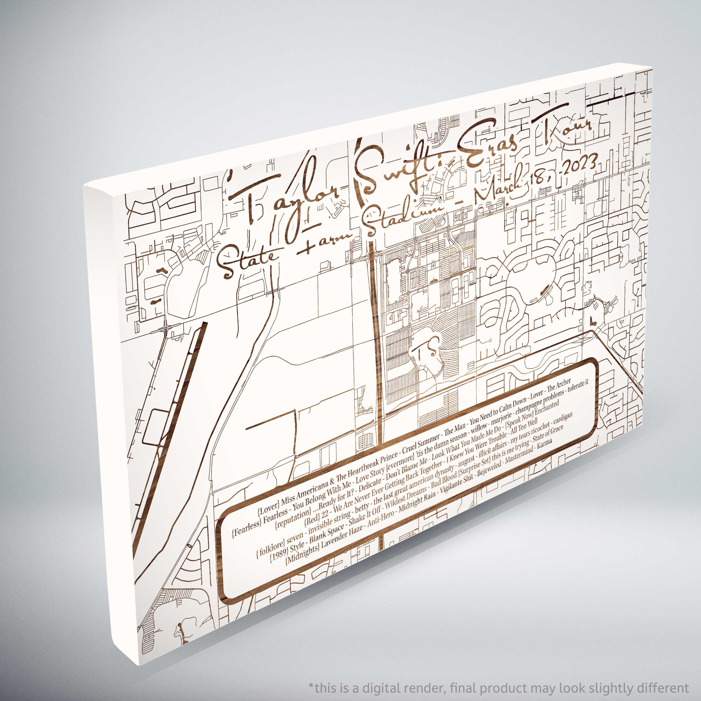 Taylor Swift Eras Tour Setlist - Limited Edition - Schmedium – Fire & Pine