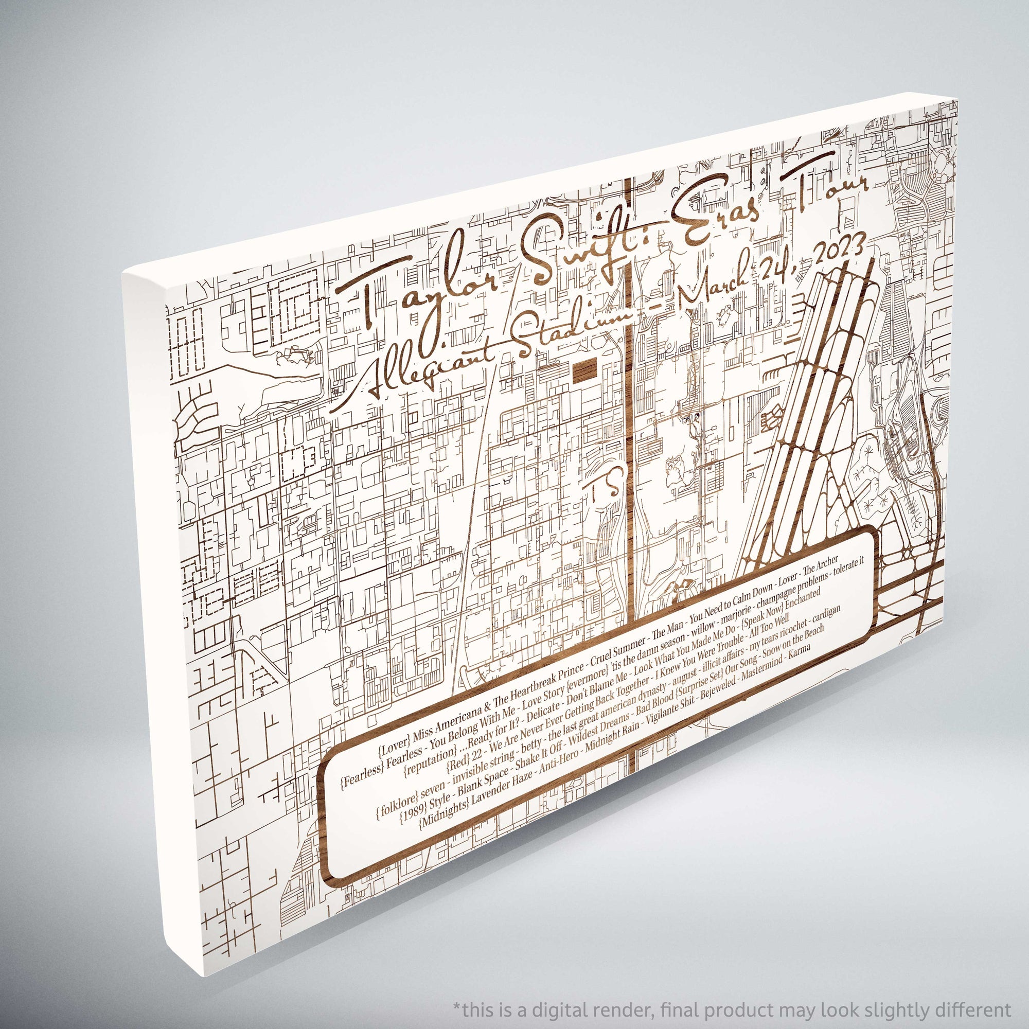 Taylor Swift Eras Tour Setlist - Limited Edition - Schmedium – Fire & Pine