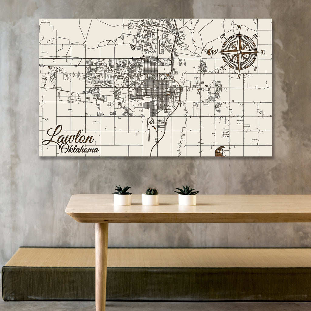 Lawton, Oklahoma Street Map – Fire & Pine