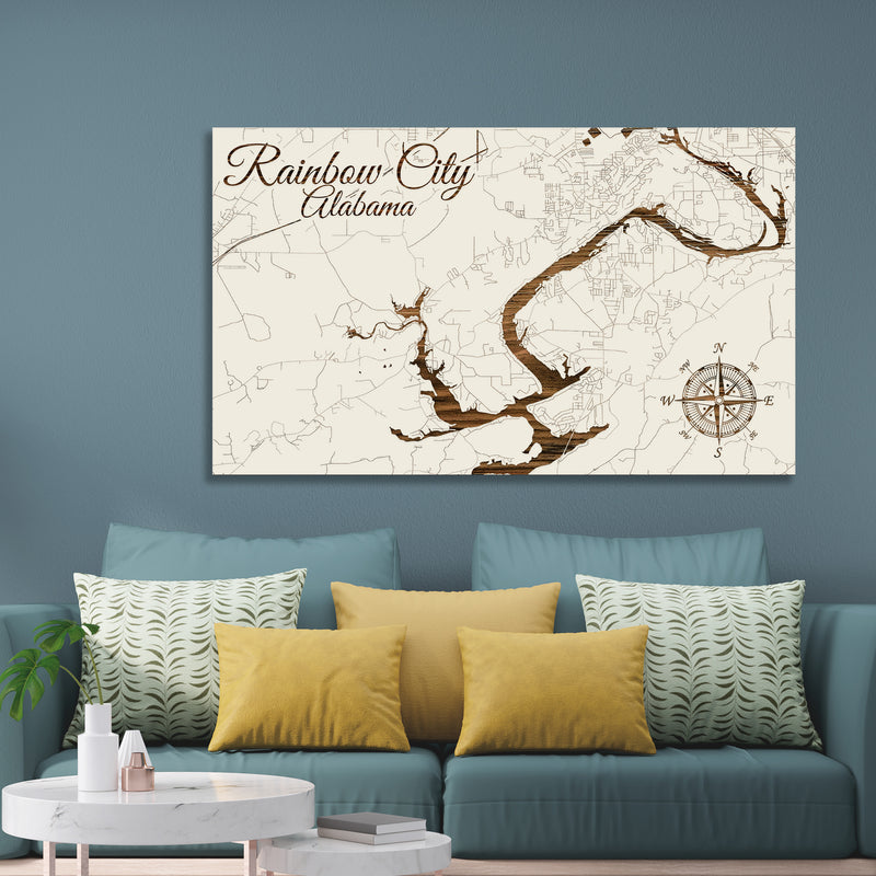 Rainbow City, Alabama Street Map – Fire & Pine