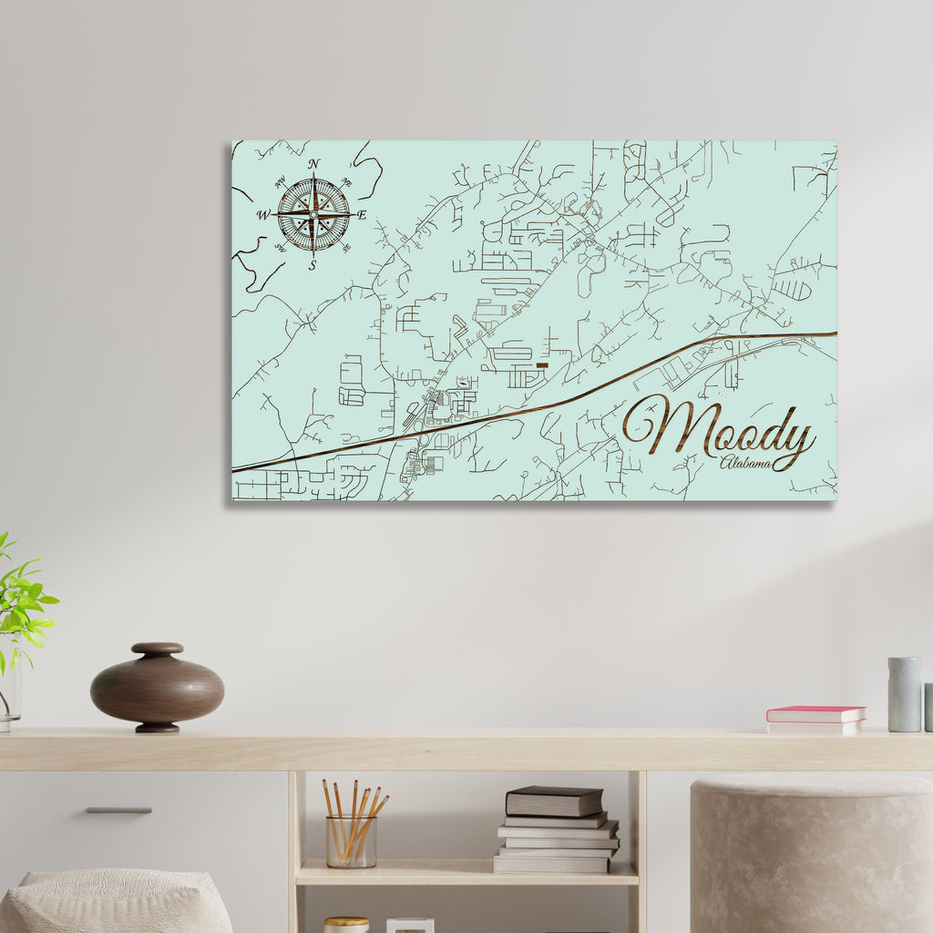 Moody, Alabama Street Map – Fire & Pine