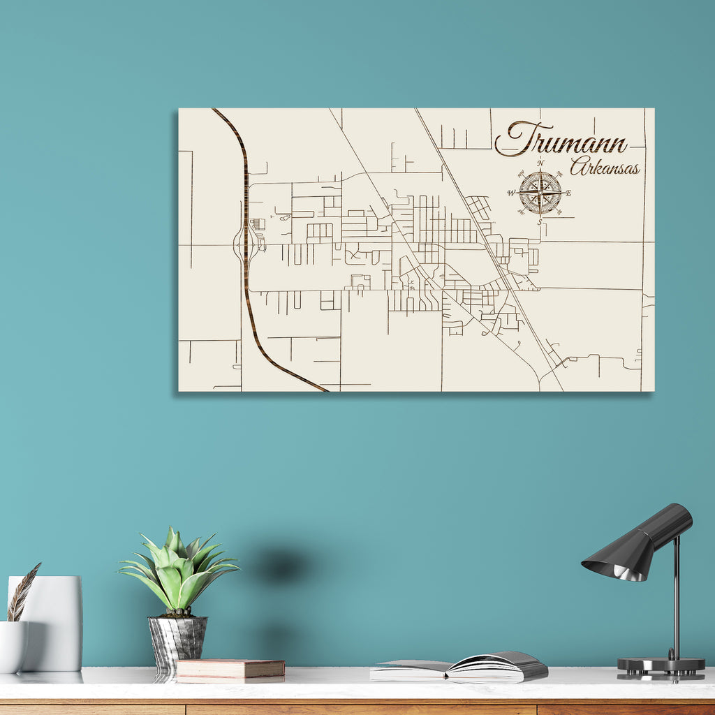 Trumann, Arkansas Street Map – Fire & Pine