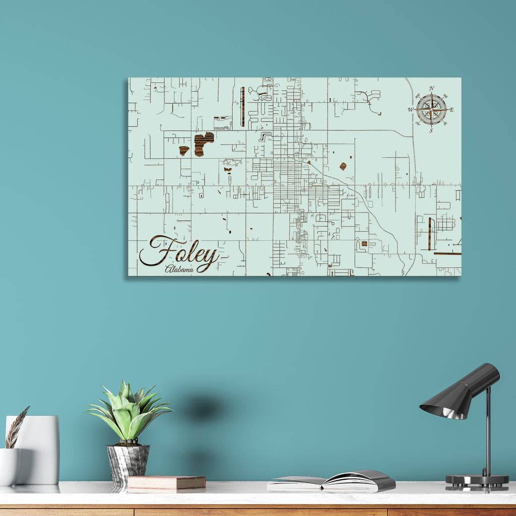 Foley, Alabama Street Map – Fire & Pine