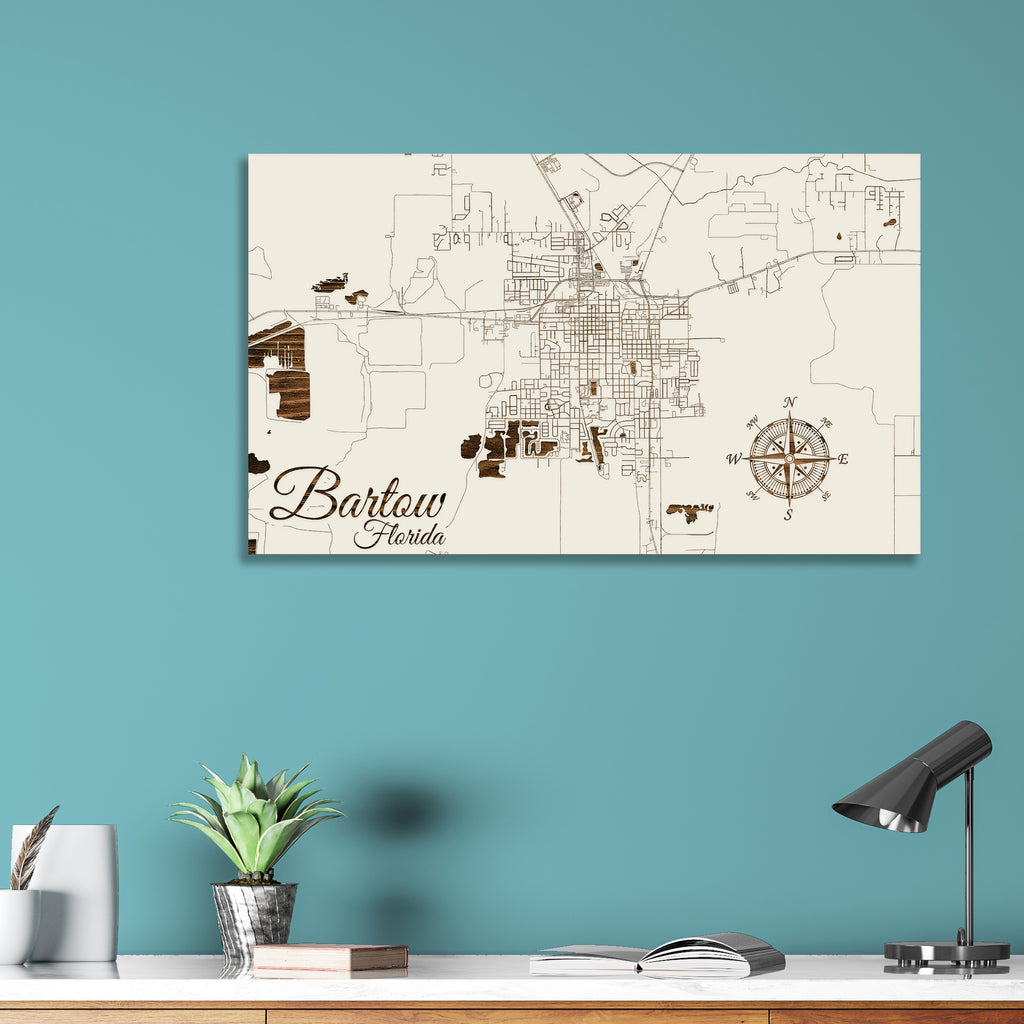 Bartow, Florida Street Map – Fire & Pine