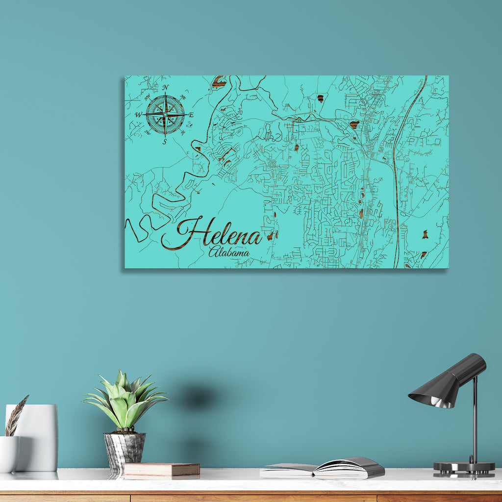 Helena, Alabama Street Map – Fire & Pine