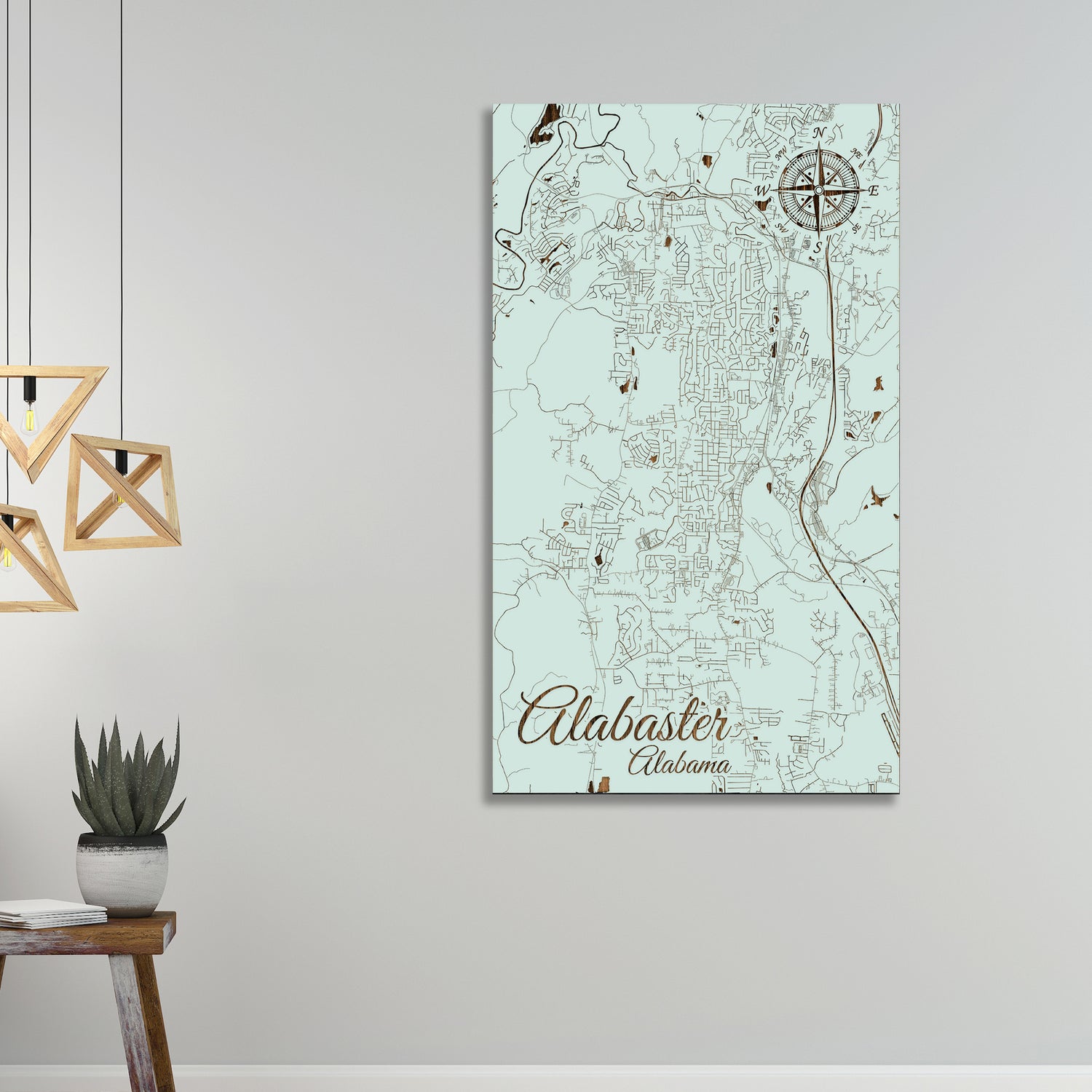 Alabaster, Alabama Street Map – Fire & Pine