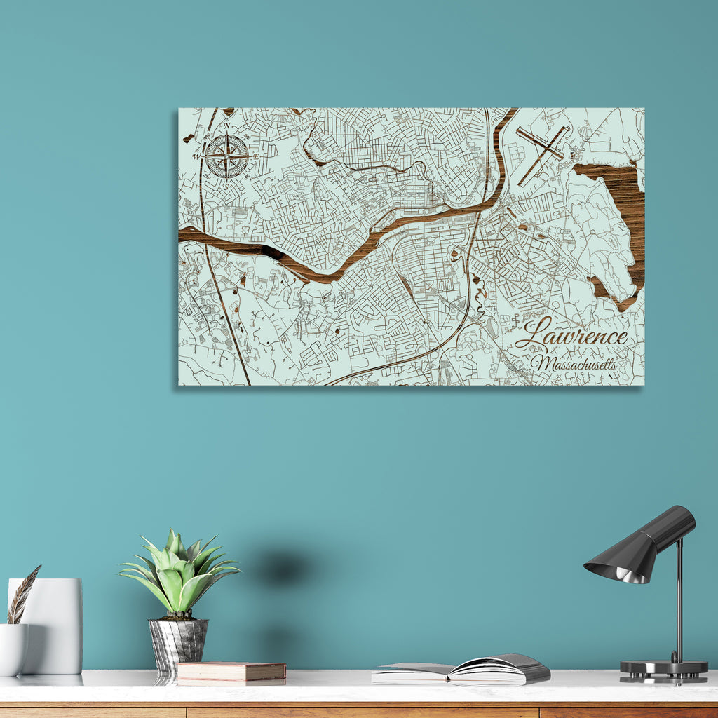 Lawrence, Massachusetts Street Map – Fire & Pine