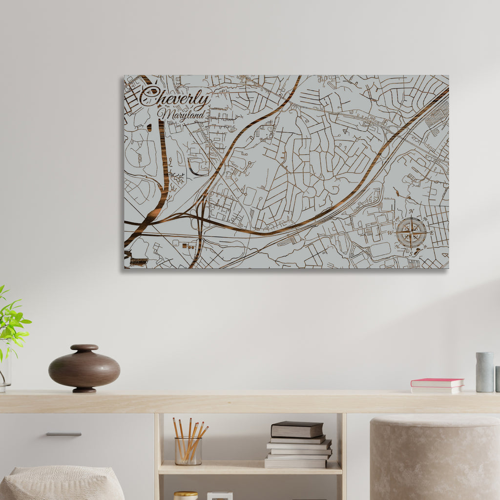 Cheverly, Maryland Street Map – Fire & Pine