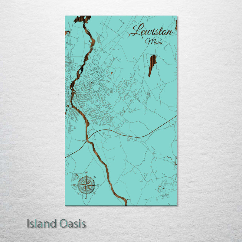 Lewiston, Maine Street Map – Fire & Pine