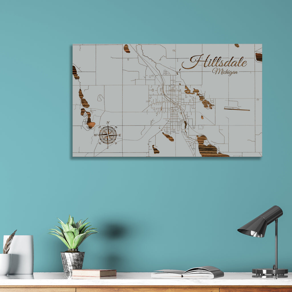 Hillsdale, Michigan Street Map – Fire & Pine
