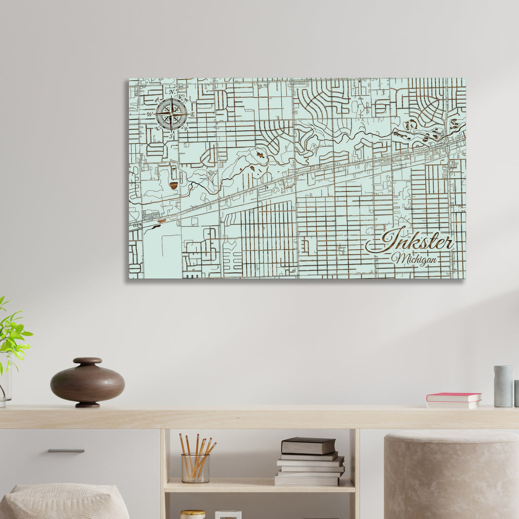 Inkster, Michigan Street Map – Fire & Pine