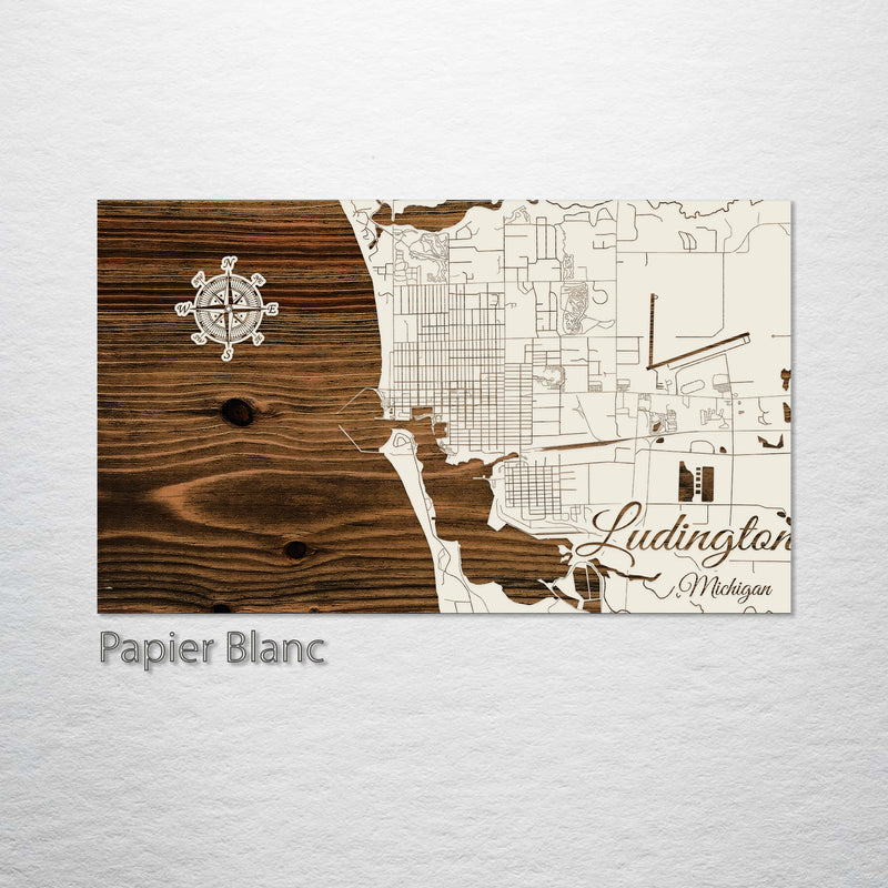 Ludington, Michigan Street Map – Fire & Pine