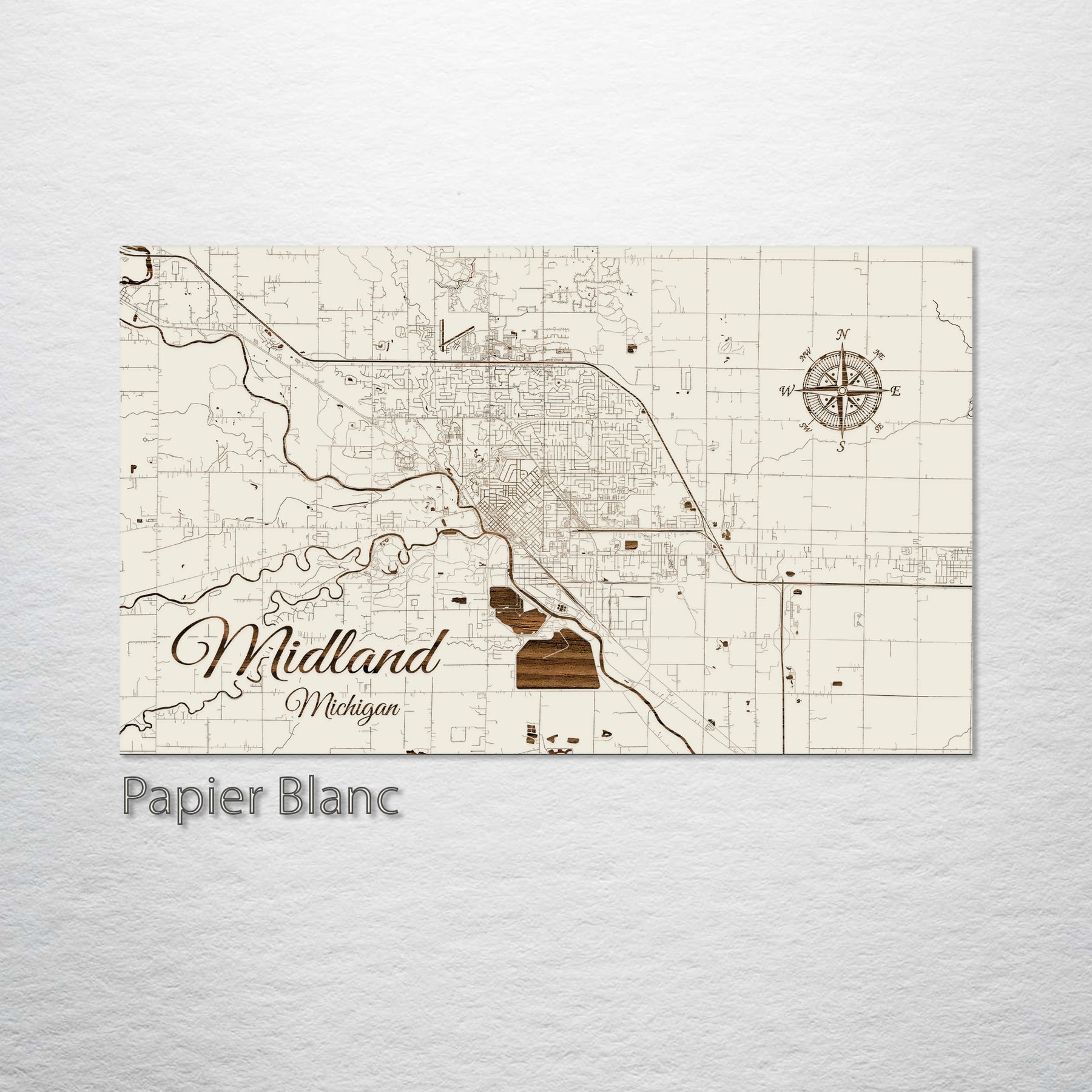 Midland, Michigan Street Map