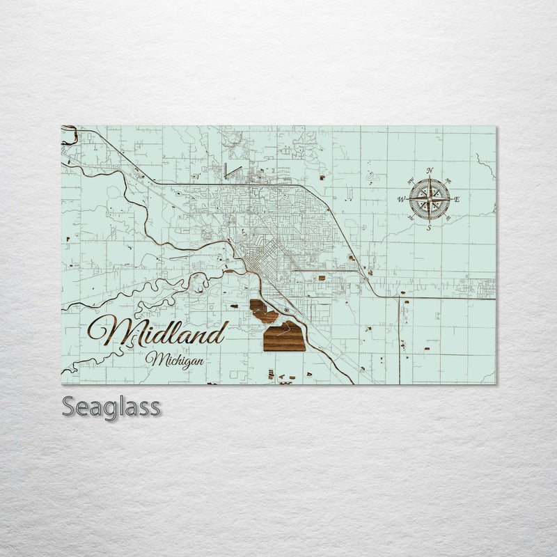 Midland, Michigan Street Map – Fire & Pine