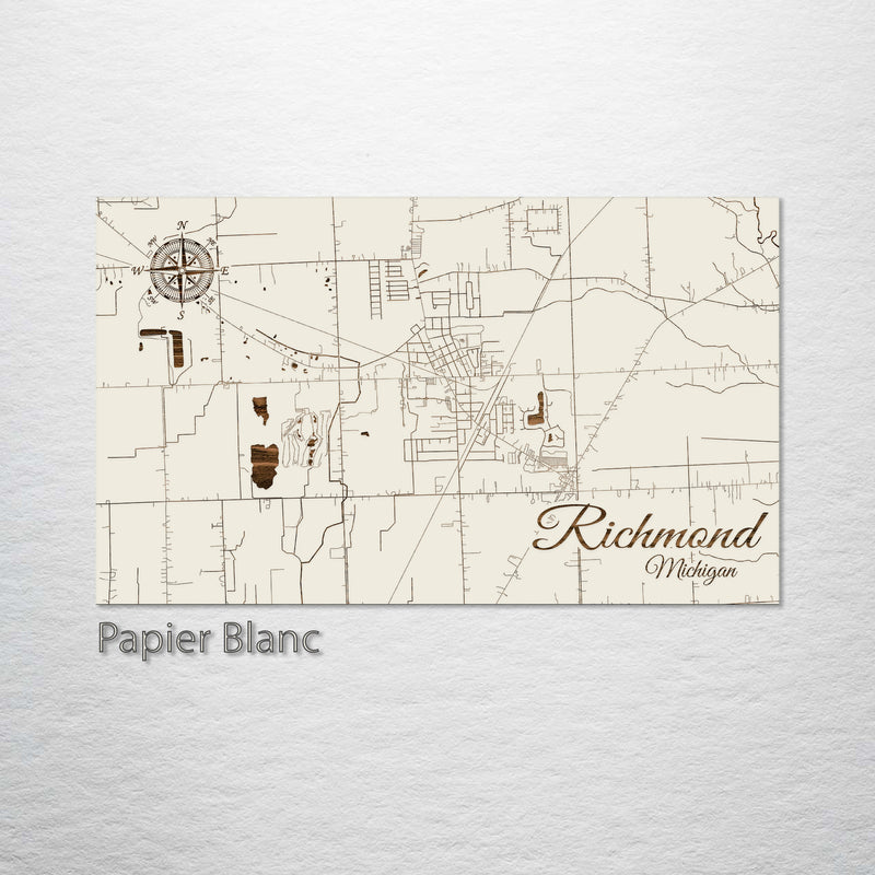 Richmond, Michigan Street Map – Fire & Pine