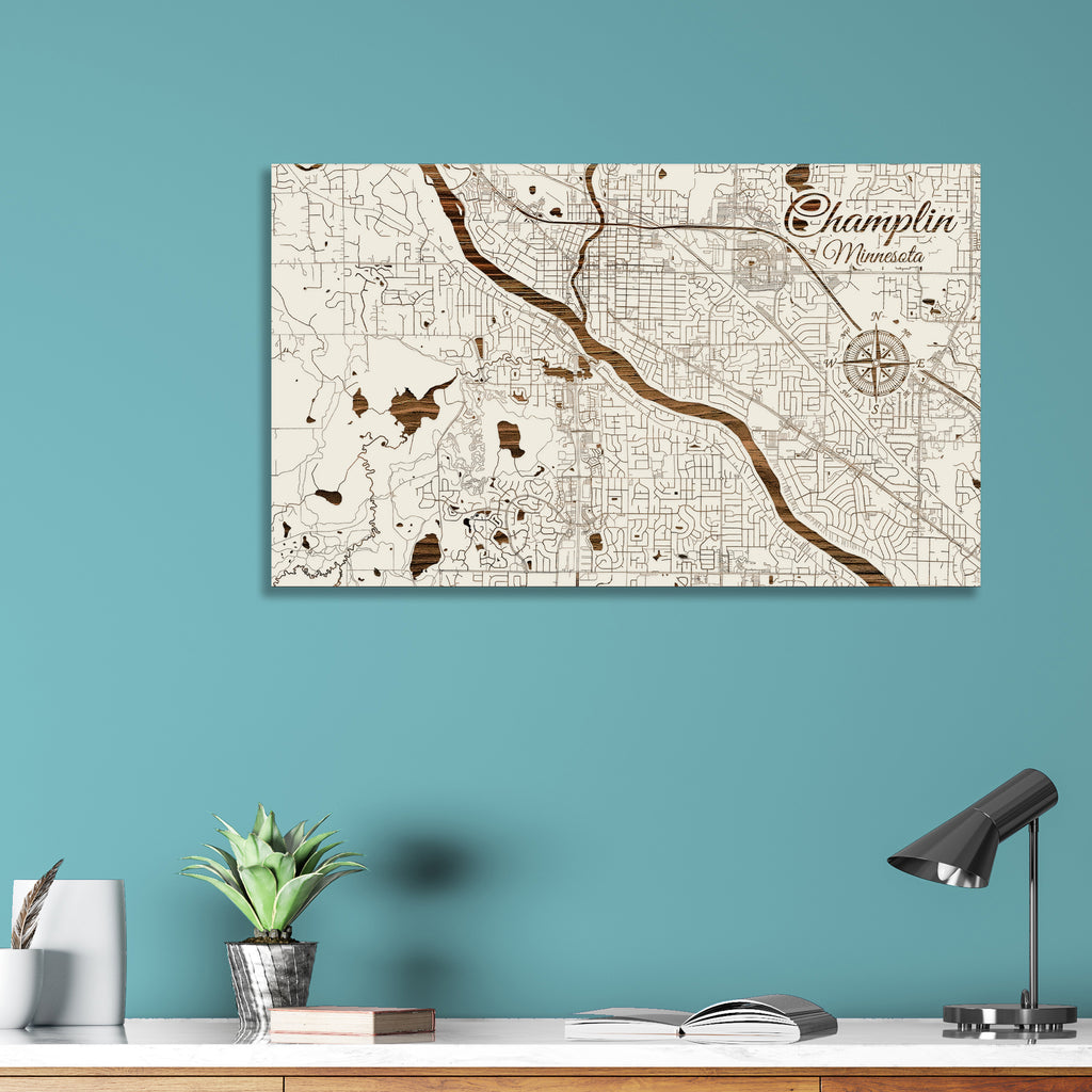 Champlin, Minnesota Street Map – Fire & Pine