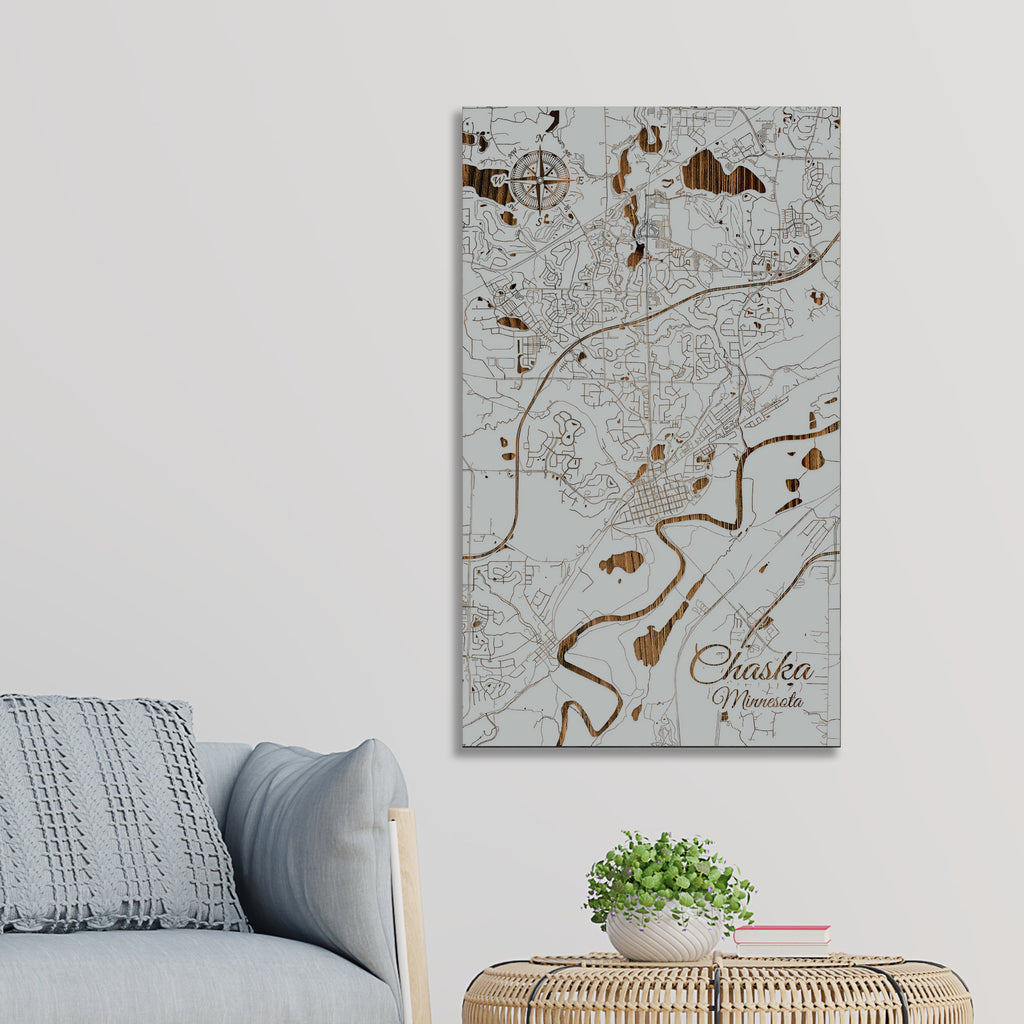 Chaska, Minnesota Street Map – Fire & Pine