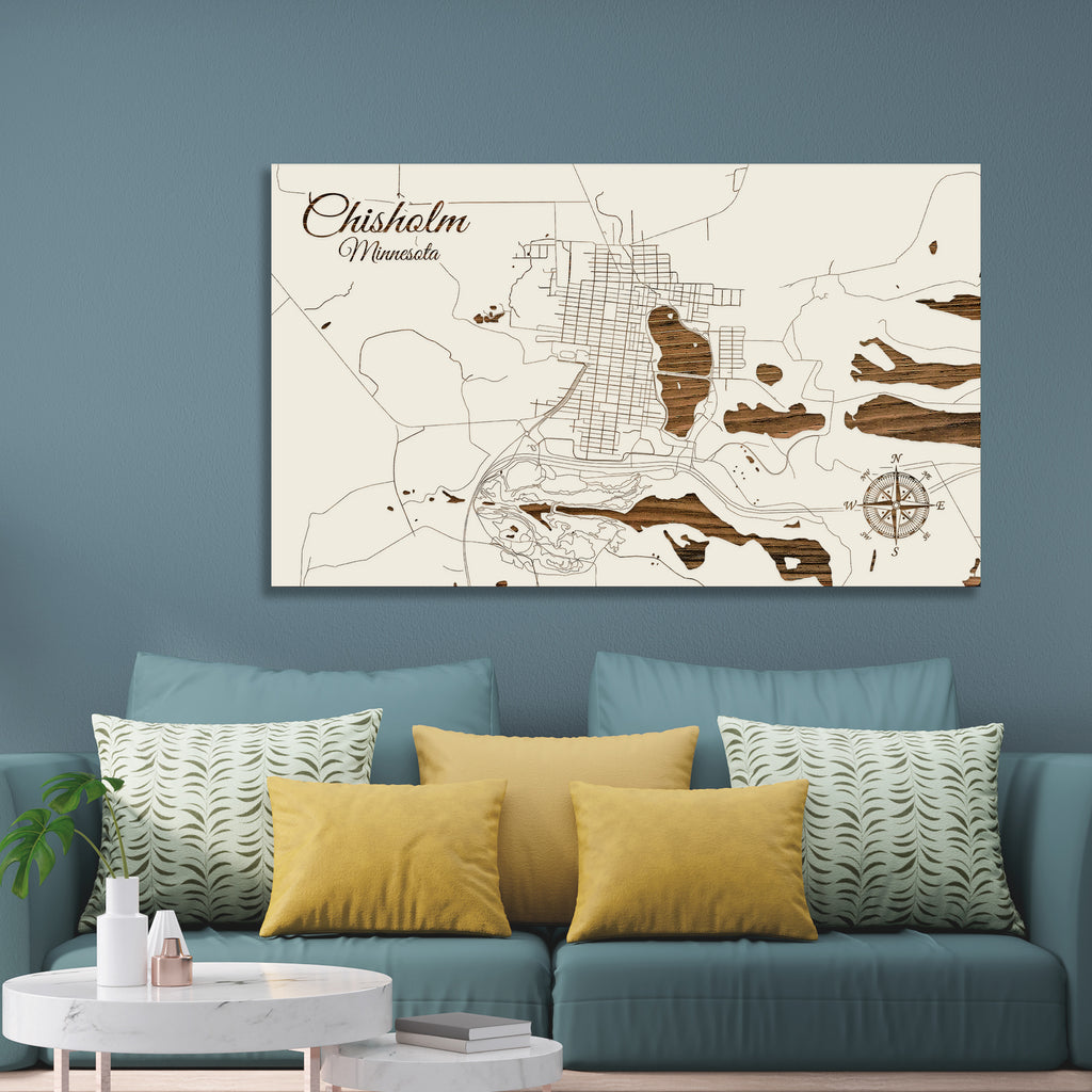 Chisholm, Minnesota Street Map – Fire & Pine