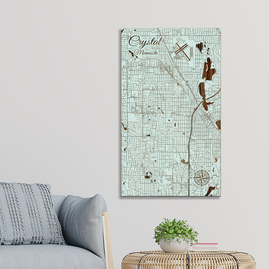 Crystal, Minnesota Street Map – Fire & Pine