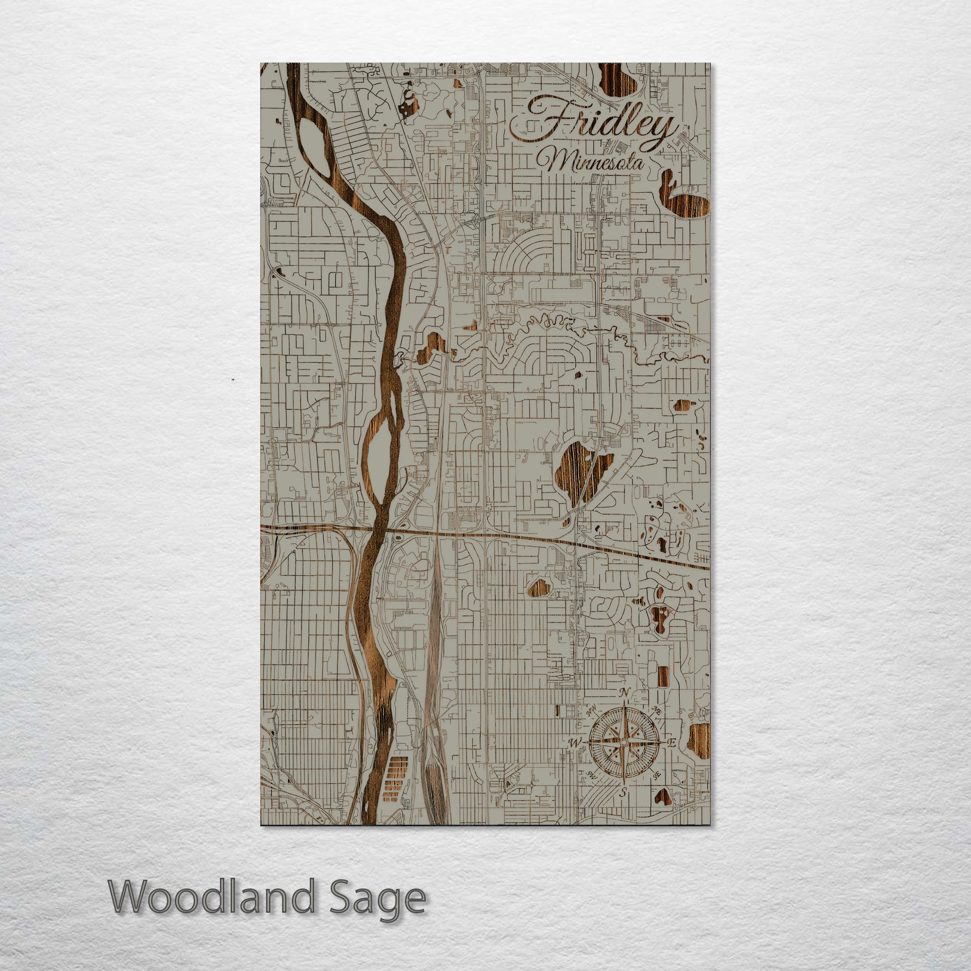 Fridley, Minnesota Street Map – Fire & Pine