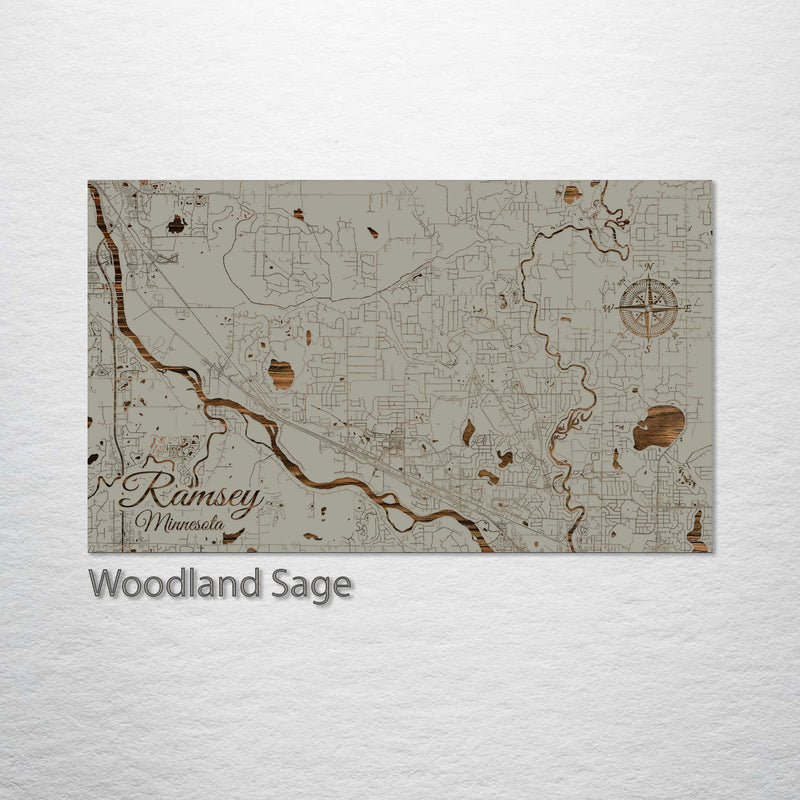 Ramsey, Minnesota Street Map – Fire & Pine