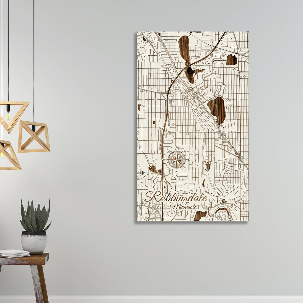 Robbinsdale, Minnesota Street Map – Fire & Pine