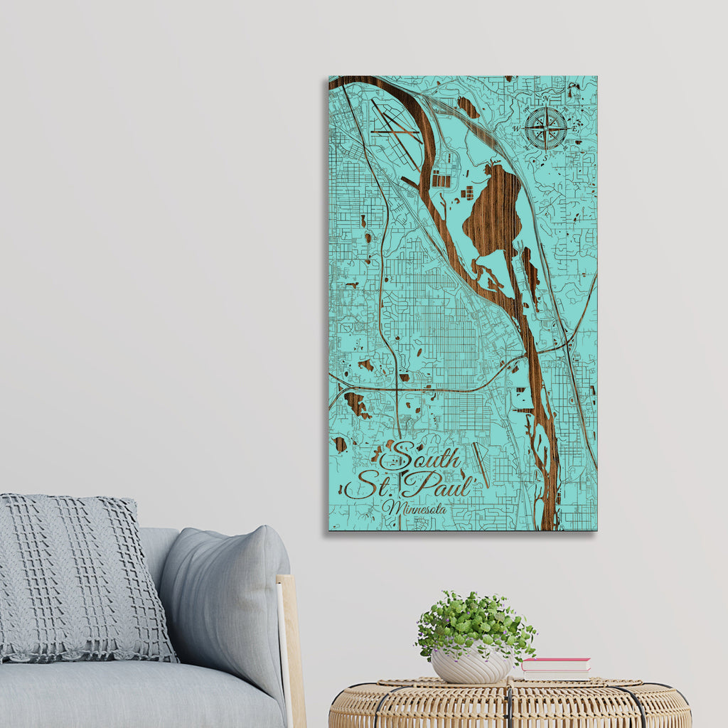 South St. Paul, Minnesota Street Map – Fire & Pine