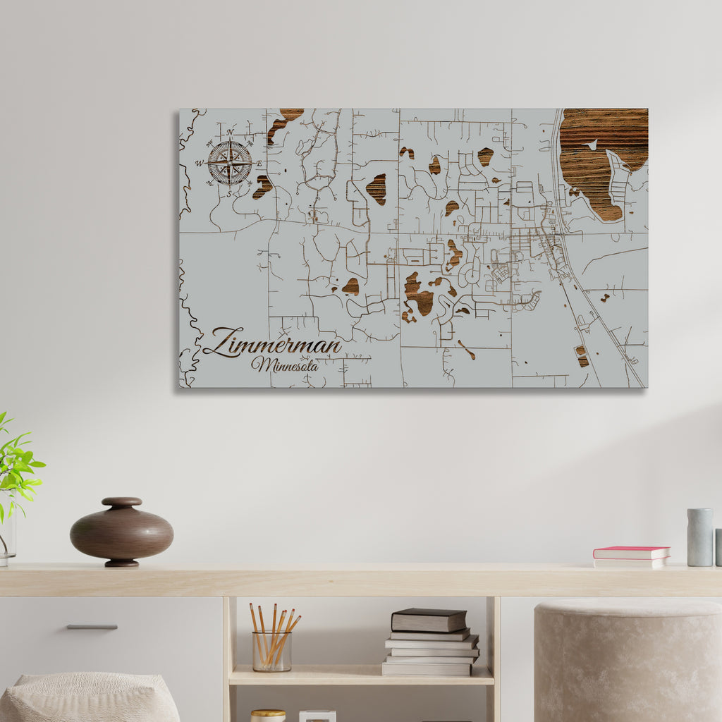 Zimmerman, Minnesota Street Map – Fire & Pine