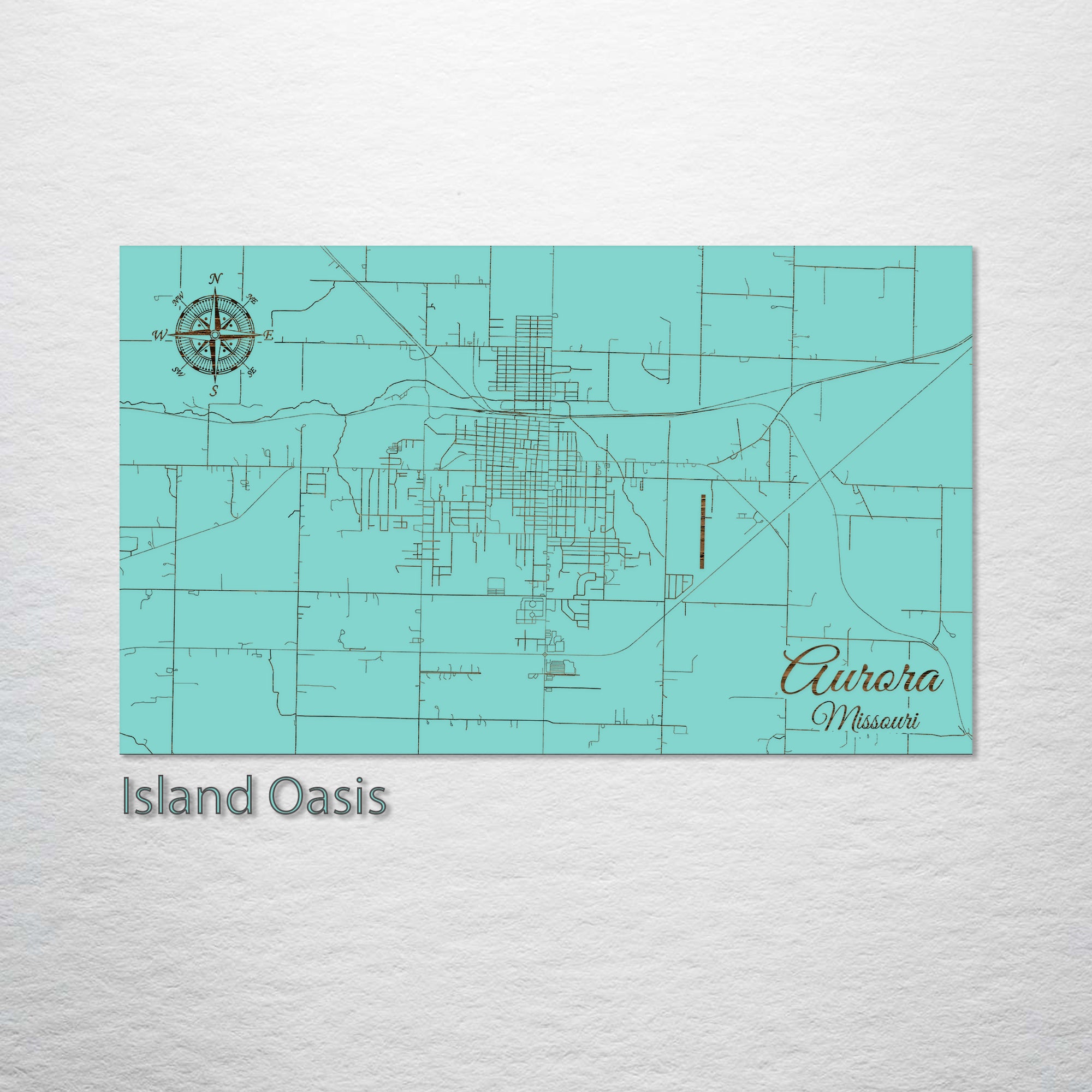 Aurora, Missouri Street Map – Fire & Pine